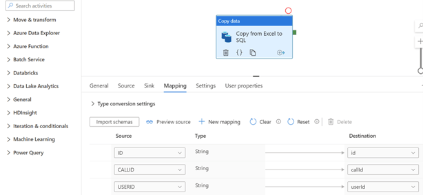 How do I load multiple Excel sheets in Azure data Factory?